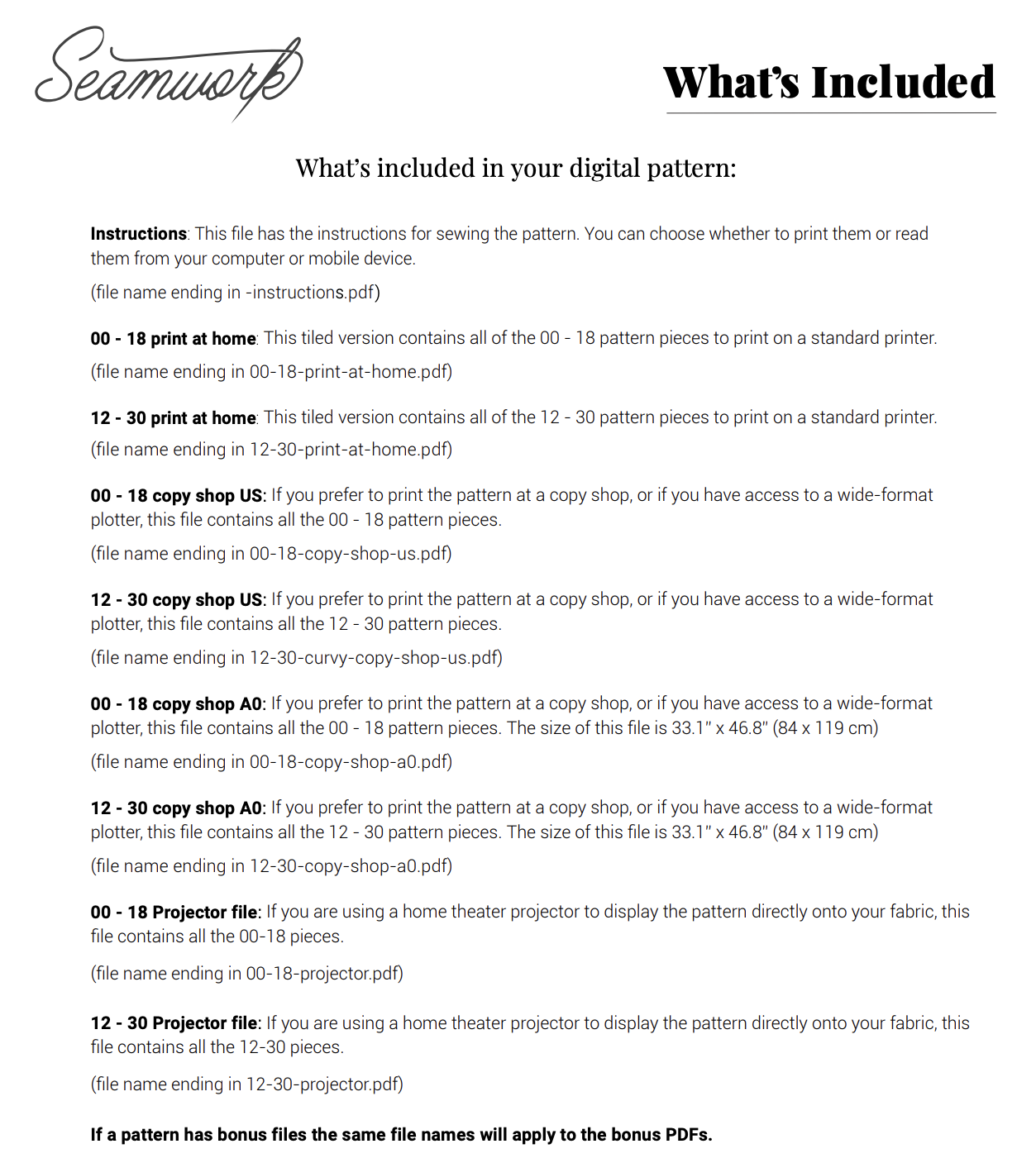 How to download and print PDF patterns – Colette HQ